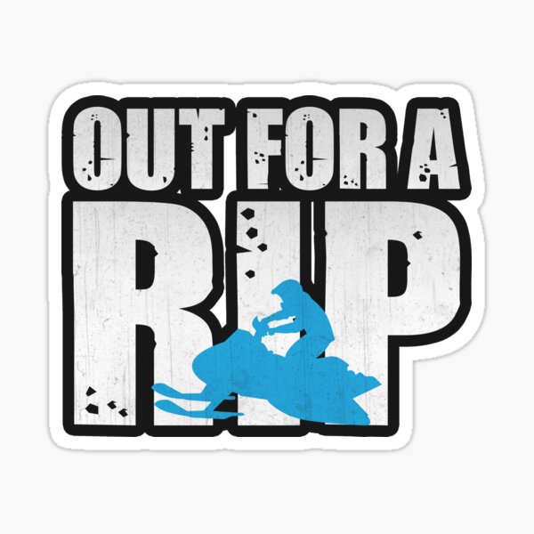 "Out For A Rip" Sticker for Sale by sunilbelidon | Redbubble