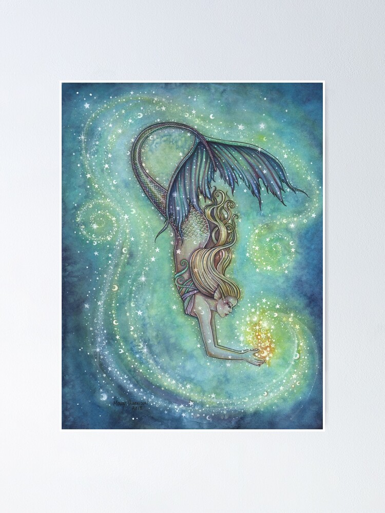 "Celestial Sea Mermaid Fantasy Art von Molly Harrison" Poster von ...