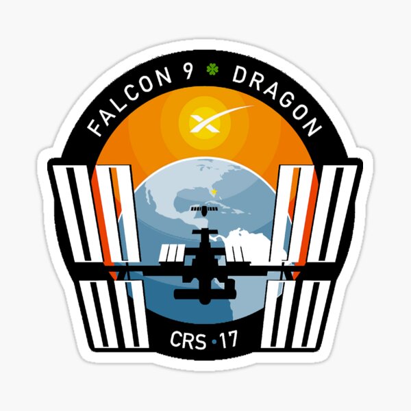"CRS-17 Mission Patch" Sticker for Sale by Spacestuffplus | Redbubble