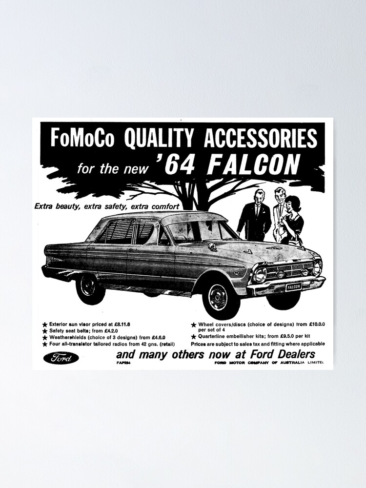 "FORD FALCON" Poster for Sale by ThrowbackMotors | Redbubble