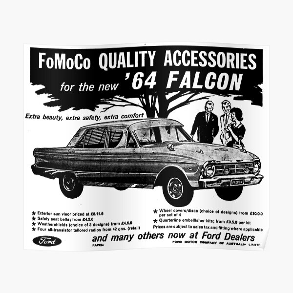 "FORD FALCON" Poster for Sale by ThrowbackMotors | Redbubble