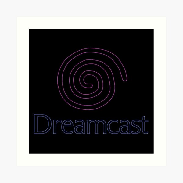"-GAMING- Dreamcast Neon Logo" Art Print by ShimadaSan | Redbubble