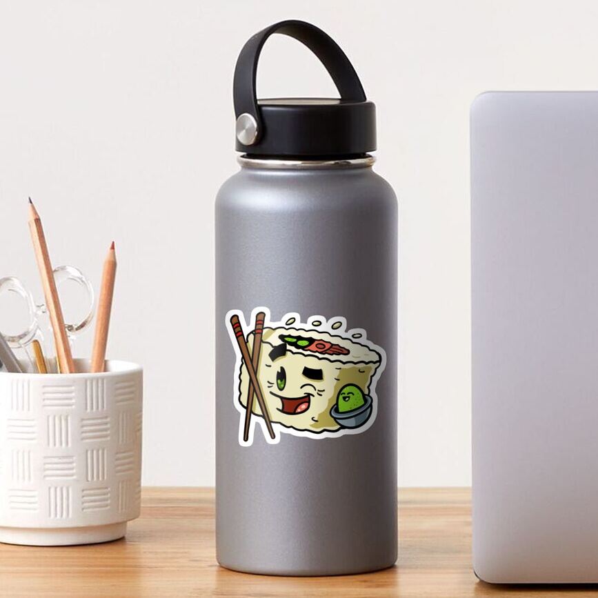 "Cute Sushi and Wasabi" Sticker by 3ddevine | Redbubble