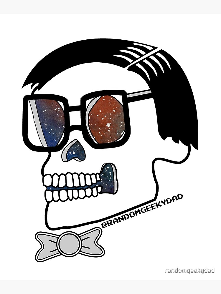 "Geek Skull Galaxy" Poster by randomgeekydad | Redbubble