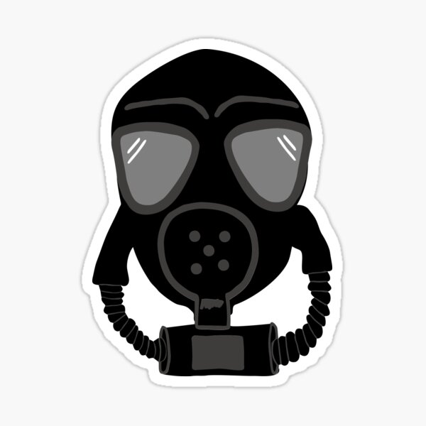 "Gas mask" Sticker for Sale by MoxStore | Redbubble