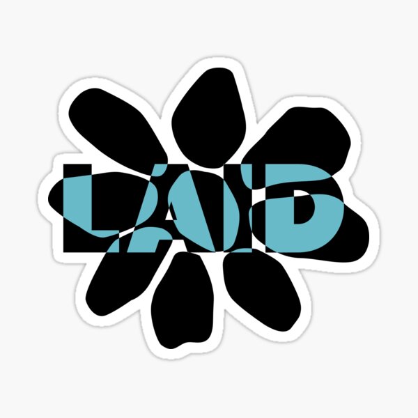 "Laid black flower design" Sticker for Sale by iRussJ | Redbubble