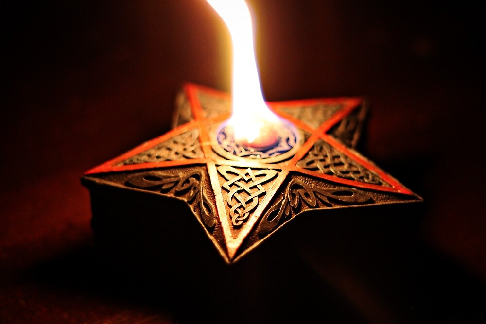 "Gothic Star Flame" by SLLPhotography | Redbubble
