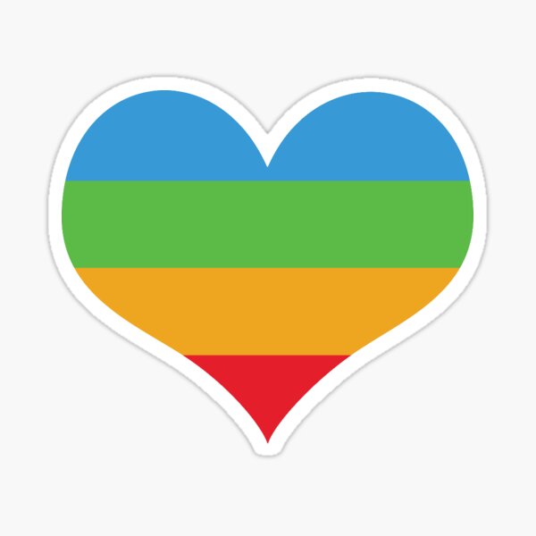 "Panromantic Heart" Sticker by KaitieAnne | Redbubble