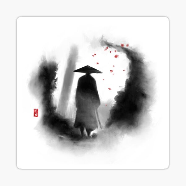 "Ronin" Sticker by ILYO-art | Redbubble