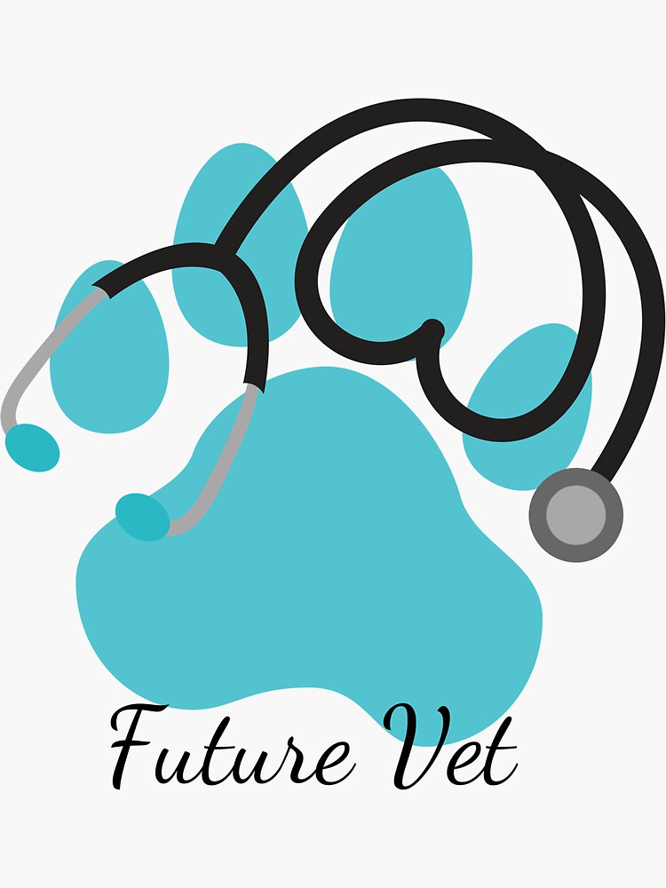 "Future Vet Sticker" Sticker for Sale by tfortune4 | Redbubble