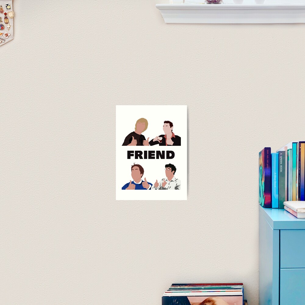 "The Inbetweeners - Ooh, Friend" Art Print for Sale by OutlineArt ...
