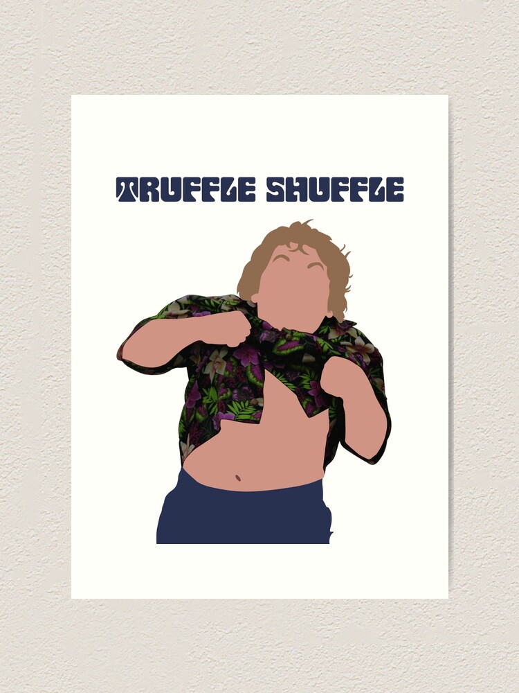 "Truffle Shuffle - Chunk" Art Print for Sale by OutlineArt | Redbubble