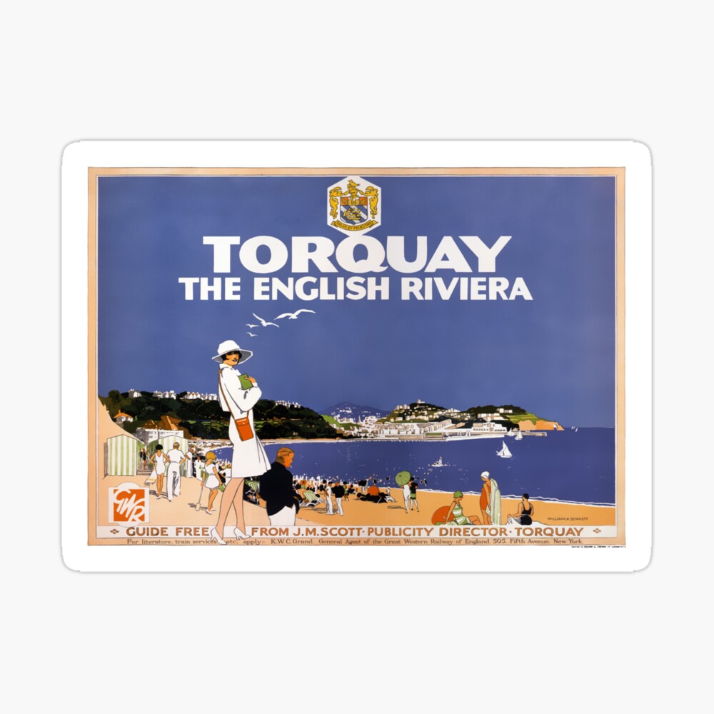 torquay travel poster torquay travel poster torquay travel torquay ...