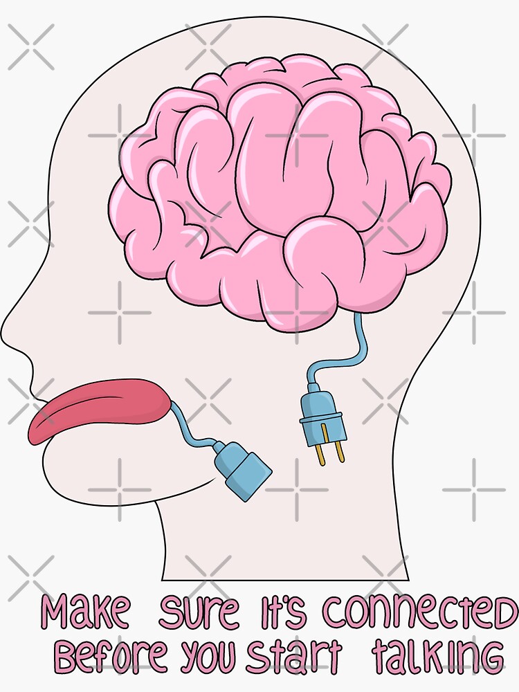 " Unplugged Brain" Sticker by ValentinaHramov | Redbubble