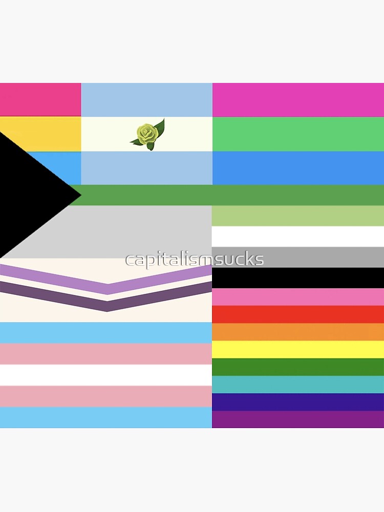 "Pride Flag Combos: the Mishmash, version 1" Poster by capitalismsucks ...