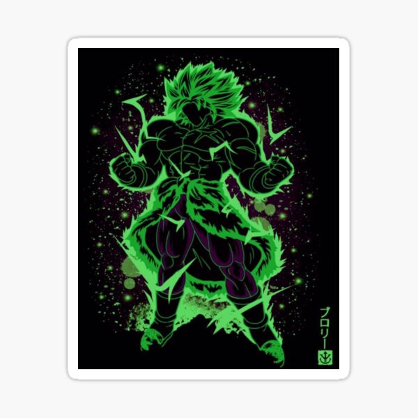 "Broly" Sticker by SANJI57 | Redbubble
