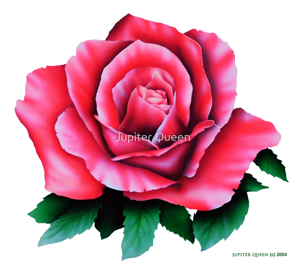 "AIRBRUSHED ROSE " by Jupiter Queen | Redbubble