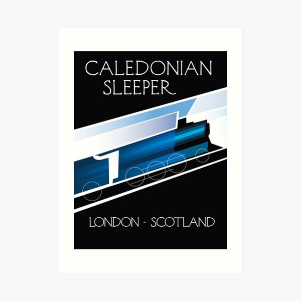 "Caledonian Sleeper London - Scotland" Art Print for Sale by ...
