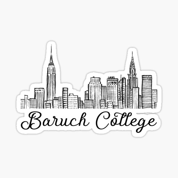 "Baruch College" Sticker for Sale by Leilasayan | Redbubble