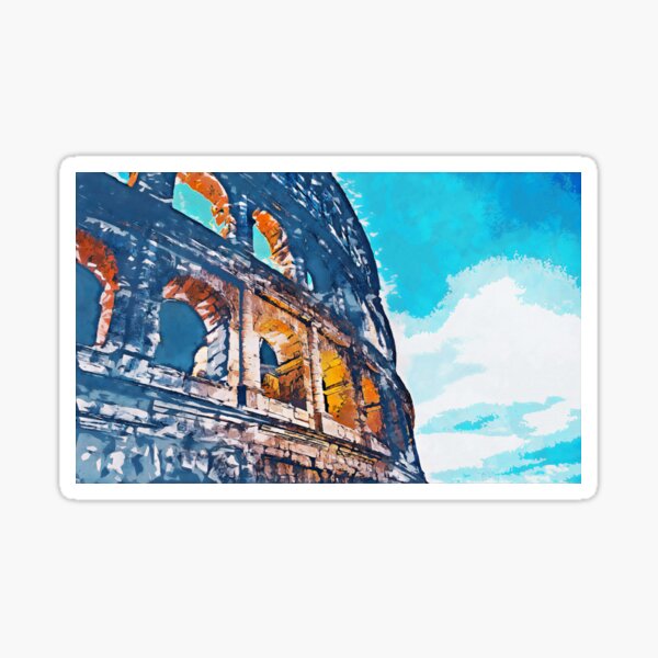 "Colosseum, Rome" Sticker for Sale by ErianAndre | Redbubble
