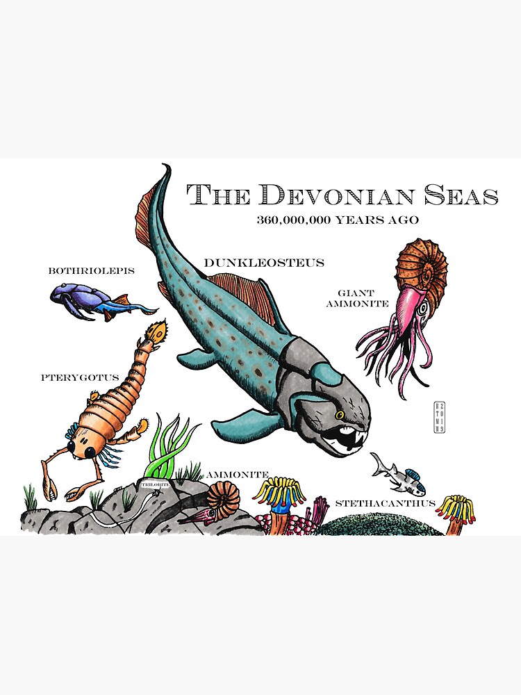 "The Devonian Seas v2" Sticker for Sale by benjaminmw | Redbubble