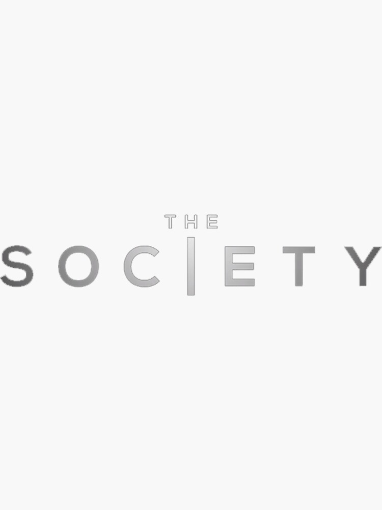 "The society" Sticker for Sale by Millifur | Redbubble