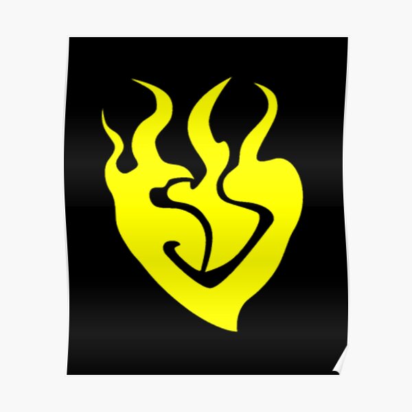 "RWBY Yang Xiao Long Emblem" Poster by symbolized | Redbubble