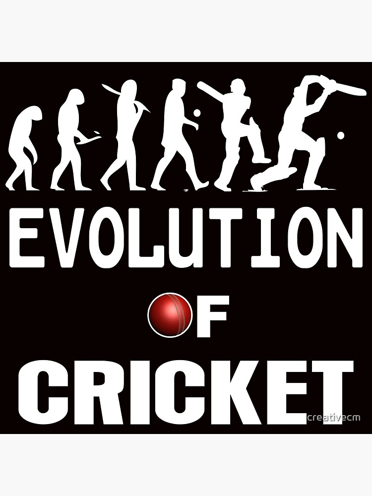 "evolution of cricket " Poster by creativecm | Redbubble
