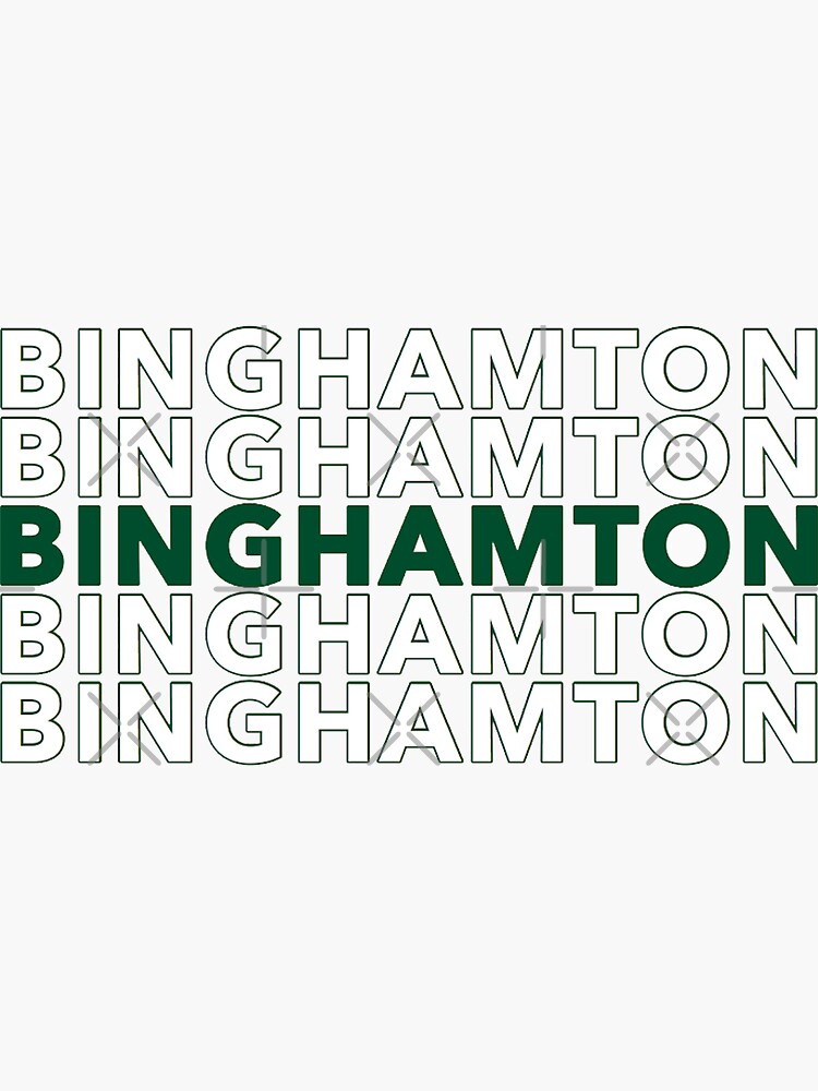 "Binghamton University Bearcats" Sticker for Sale by Leilasayan | Redbubble