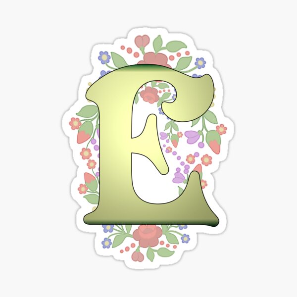 " of letter E" Sticker for Sale by Blumchen | Redbubble