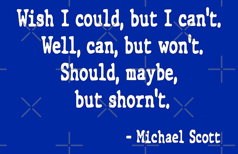"Shorn't - Michael Scott" by Randomish25 | Redbubble