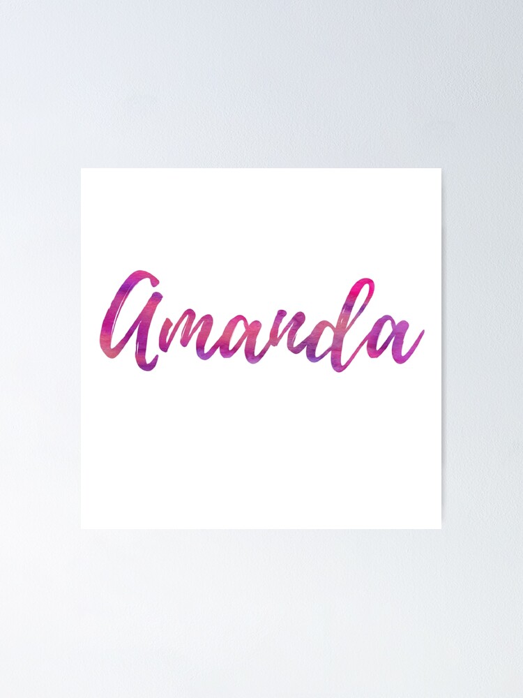"Amanda" Poster for Sale by msawyer | Redbubble