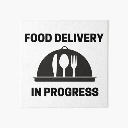 "Food Delivery In Progress" Art Board Print for Sale by Michael ...
