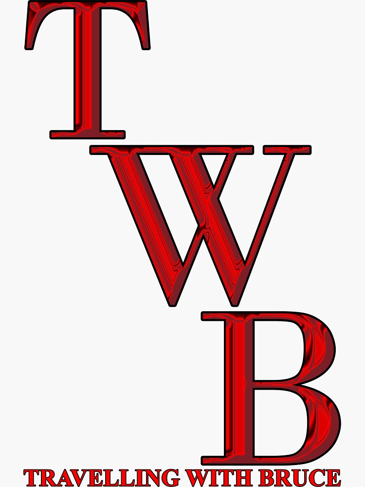 "TWB Vertical Logo" Sticker for Sale by brucefrommert | Redbubble