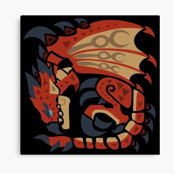 "Rathalos - MHW" Canvas Print for Sale by fantasylife | Redbubble