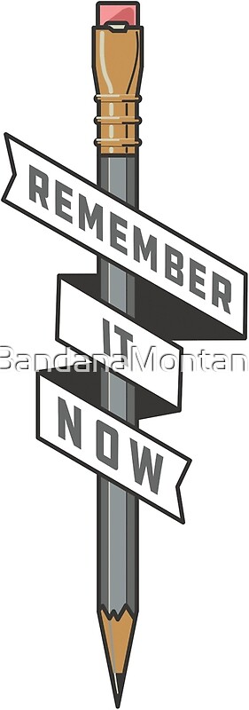 "Pencil Illustration - Remember It Now" by BandanaMontana | Redbubble