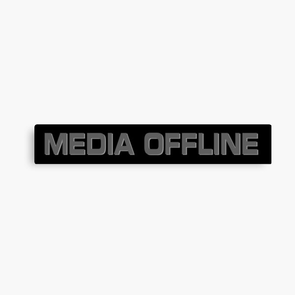 "Media Offline" Canvas Print for Sale by drtees | Redbubble