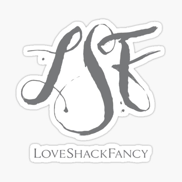 "Loveshackfancy logo" Sticker for Sale by jessicacapshaw | Redbubble