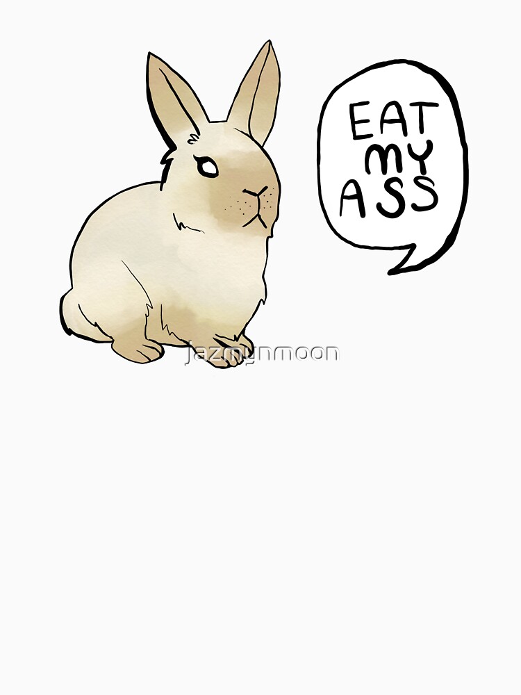 "Rude Message From Rabbit " T-shirt by jazmynmoon | Redbubble