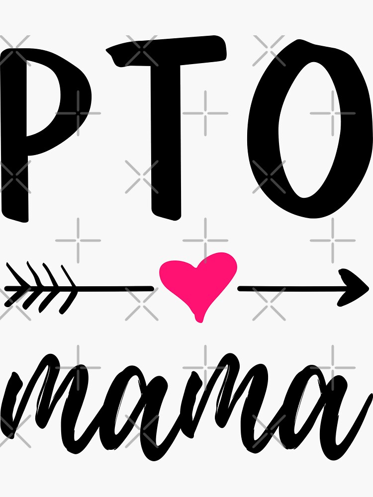 "PTO Mama Cute Heart Symbol Arrow Gift Design for School Parent ...