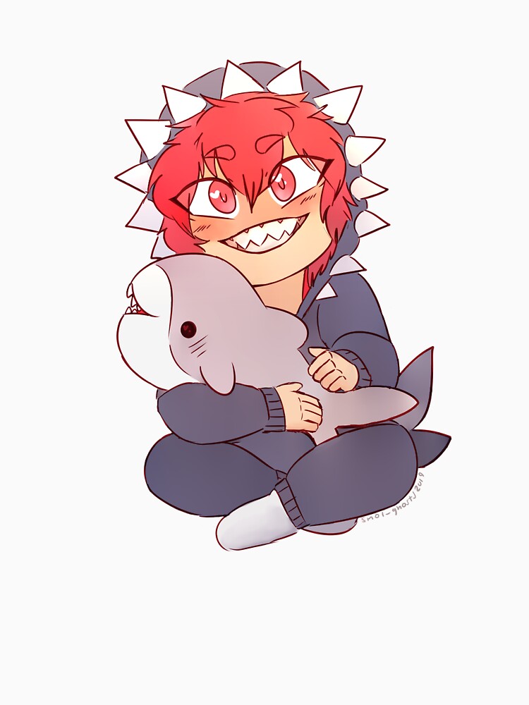 "Bukkit shark onesie rock boi! Art by the wonderful @smol_ghosts ️" T ...