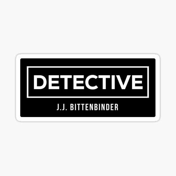 "Detective JJ Bittenbinder" Sticker for Sale by usernate | Redbubble