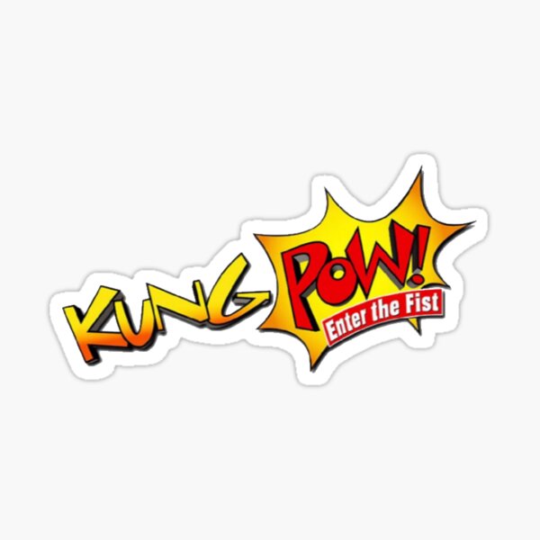 "Kung Pow - Martial Arts Parody" Sticker by VintageTeesNow | Redbubble