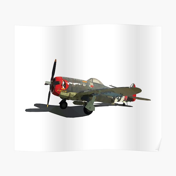 "Iconic P-47, Geometric Form" Poster for Sale by QisCosplay | Redbubble