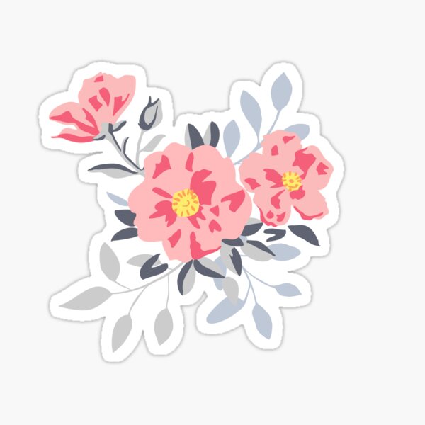 "Rockrose flowers" Sticker by CharlotteLorge | Redbubble