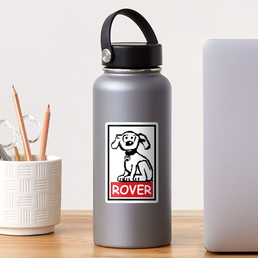 "Rover from Microsoft Bob" Sticker for Sale by usecomicsans | Redbubble