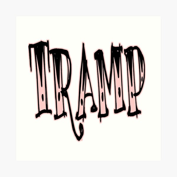 "Tramp Stamp - Tattoo Font" Art Print for Sale by serpentsky17 | Redbubble