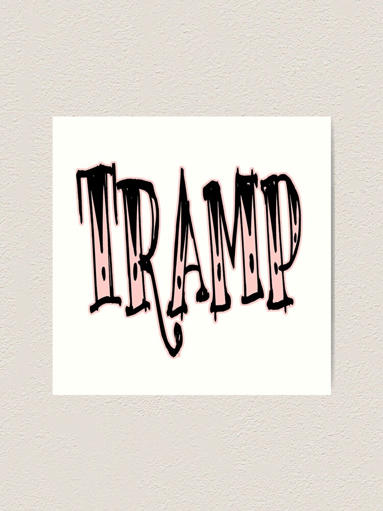 "Tramp Stamp - Tattoo Font" Art Print for Sale by serpentsky17 | Redbubble