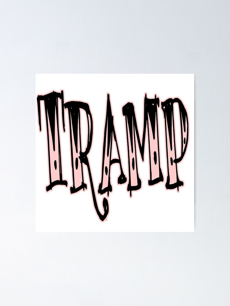 Póster «Tramp Stamp - Tattoo Font» de serpentsky17 | Redbubble