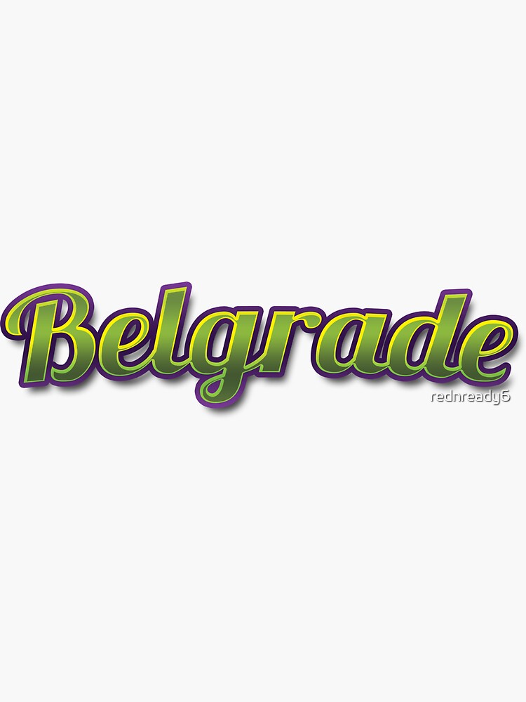 "Belgrade" Sticker by rednready6 | Redbubble